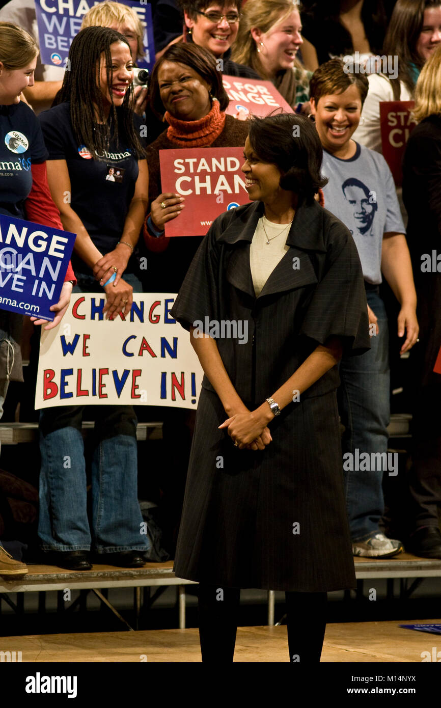 A campaign rally in Columbia, South Carolina, for then Senator, and ...