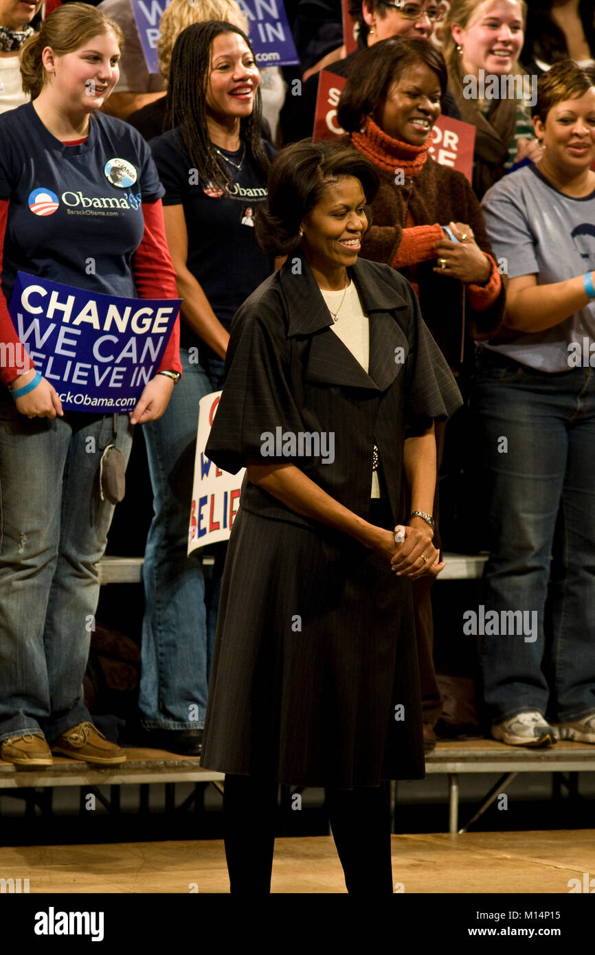 A campaign rally in Columbia, South Carolina, for then Senator, and ...
