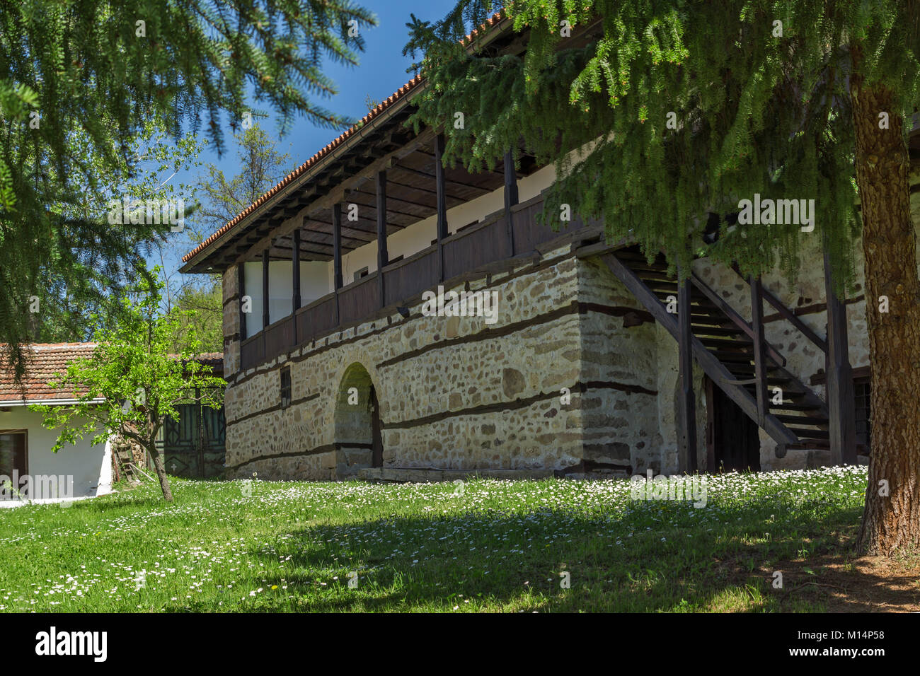 Building of the nineteenth century in Temski monastery St. George ...