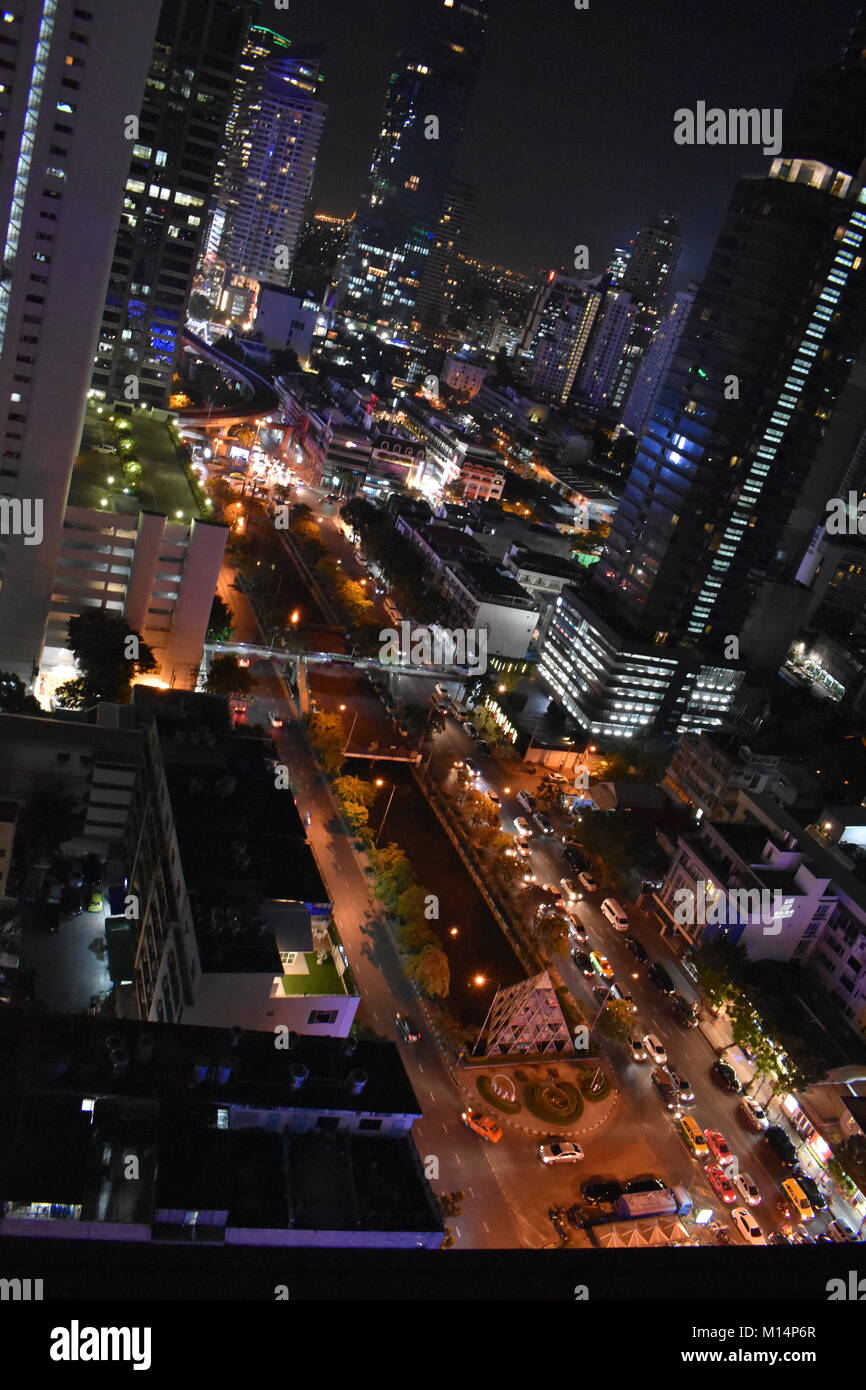 Night view in Bangkok Stock Photo - Alamy