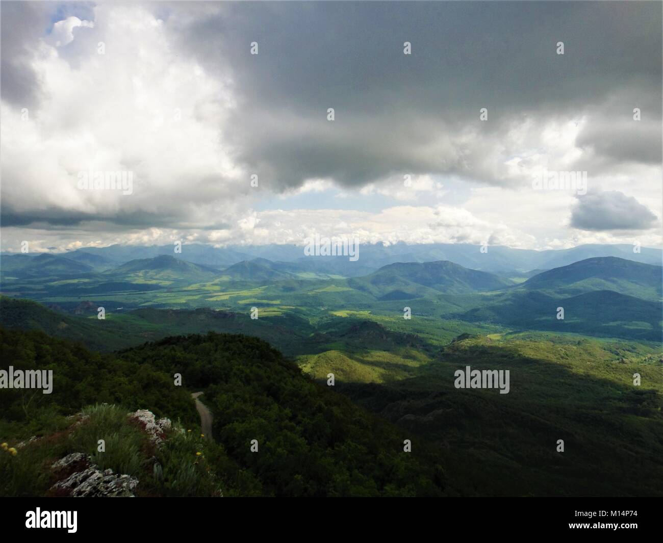 View from a mountain Stock Photo - Alamy