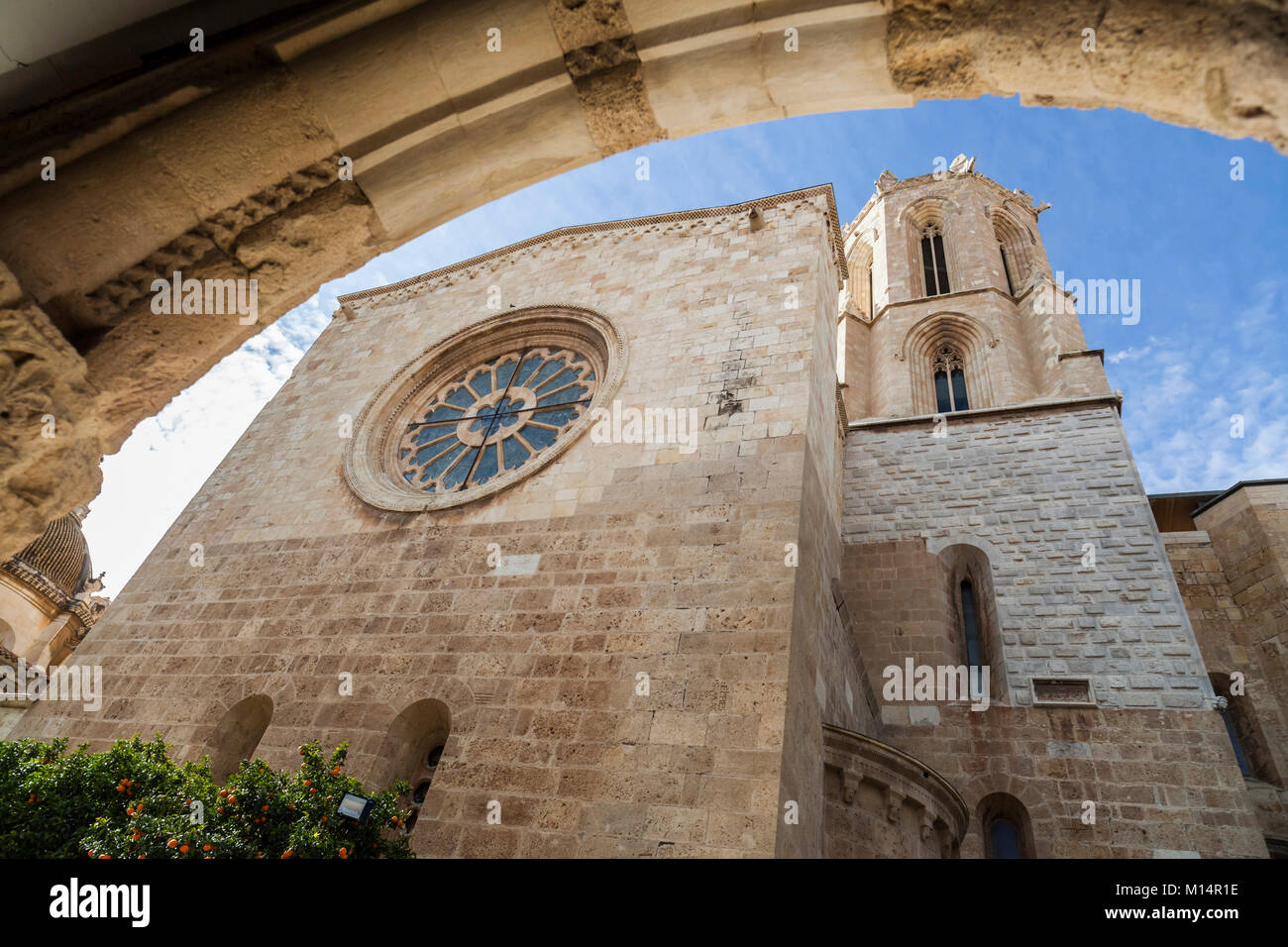 Cathedral, gothic style in Tarragona,Spain Stock Photo - Alamy