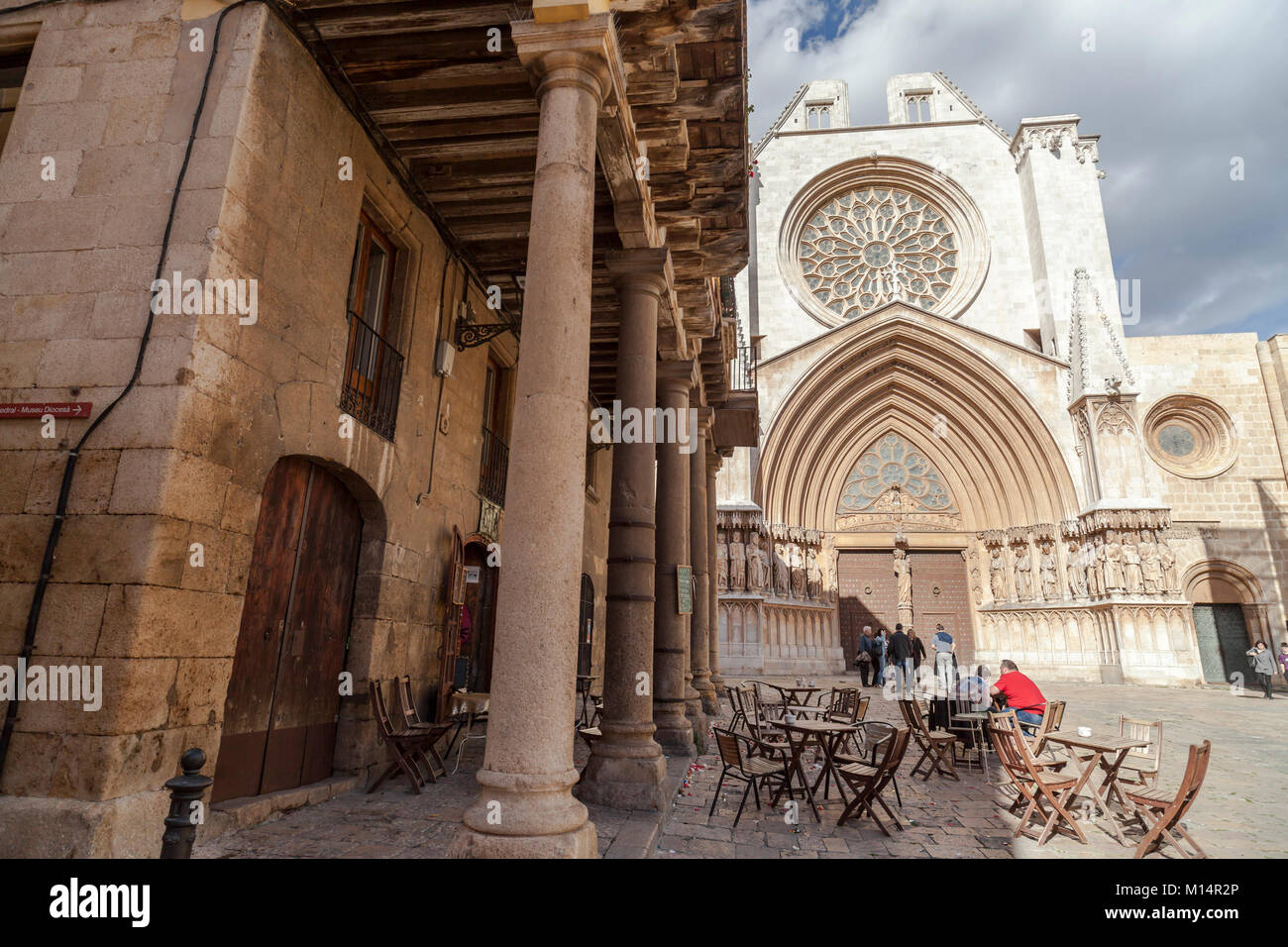 Cathedral, gothic style in Tarragona,Spain Stock Photo - Alamy