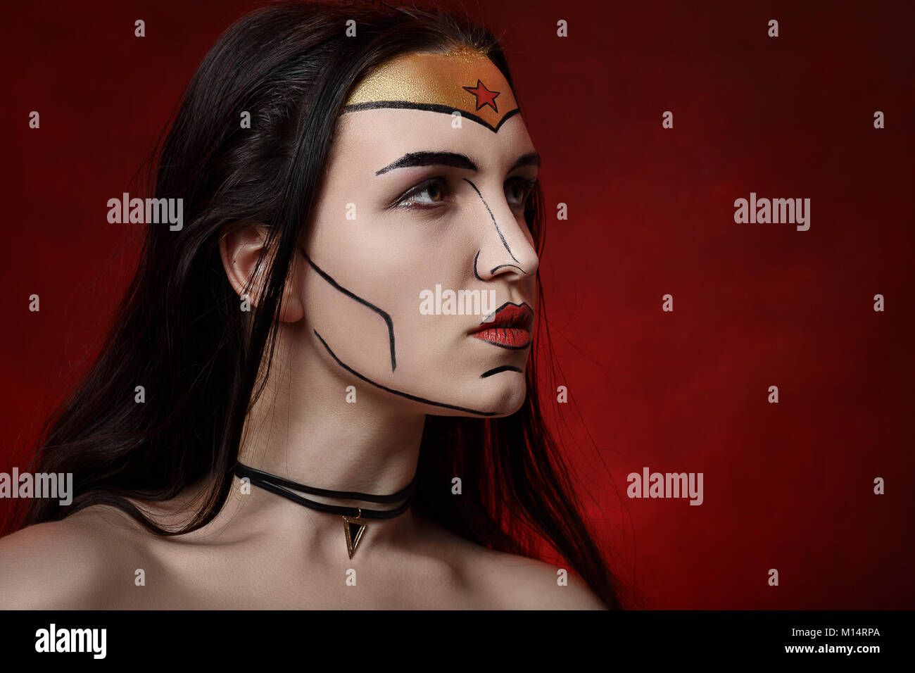 Power girl cosplay hi-res stock photography and images - Alamy