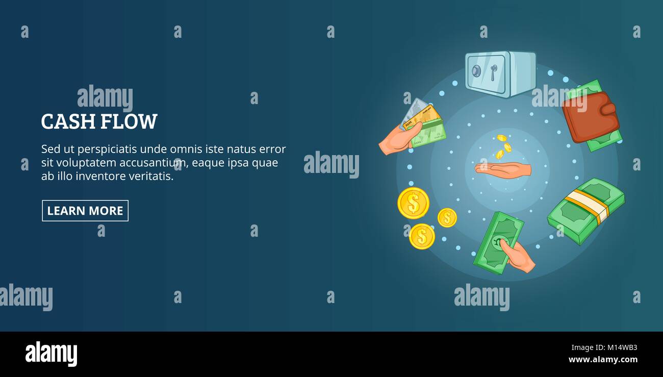 Cash flow banner horizontal, cartoon style Stock Vector Image & Art - Alamy
