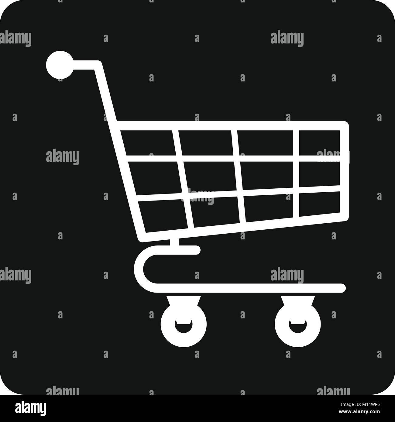 Shopping cart icon simple Stock Vector Image & Art - Alamy