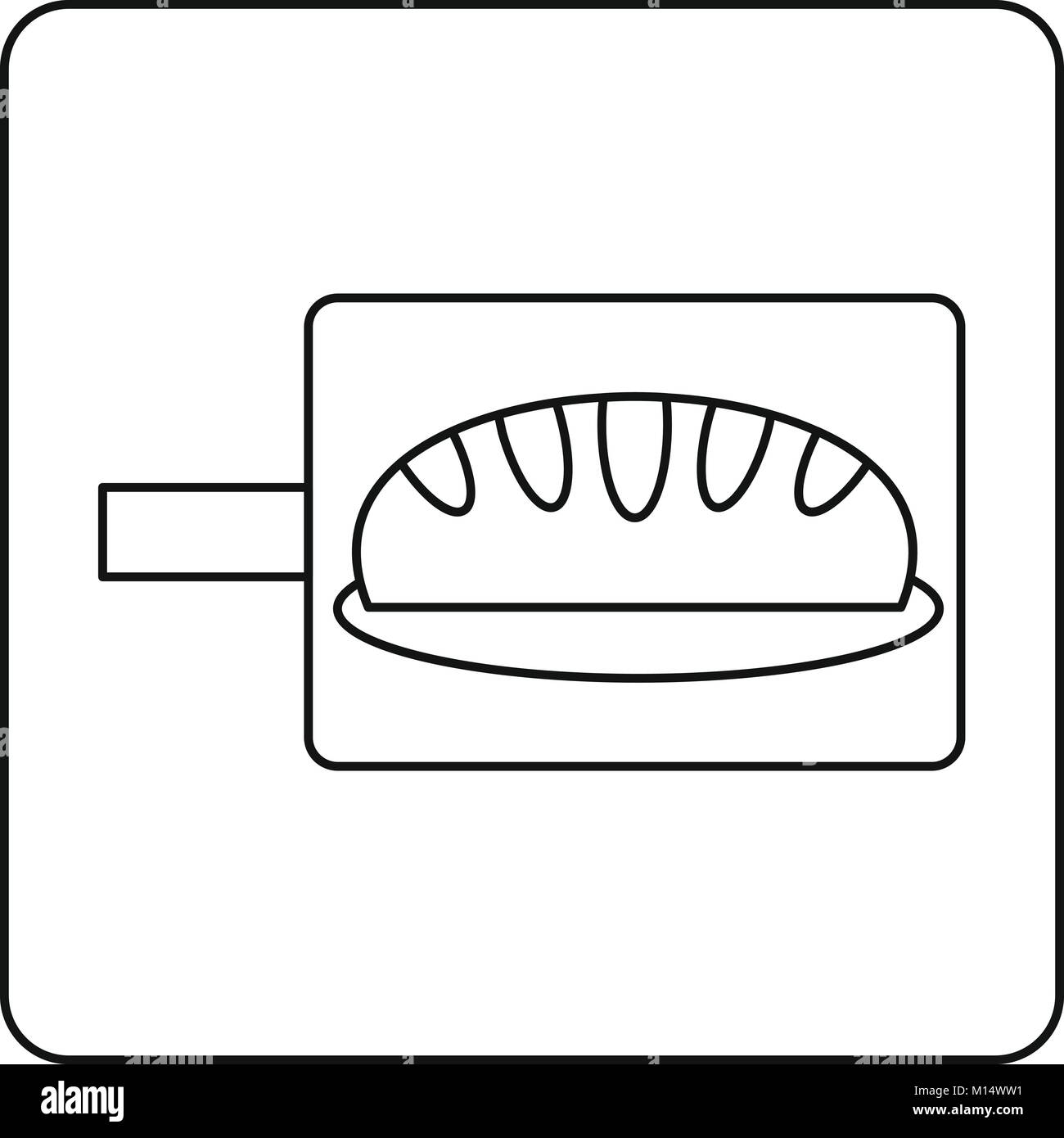 Bread baking icon outline Stock Vector Image & Art - Alamy