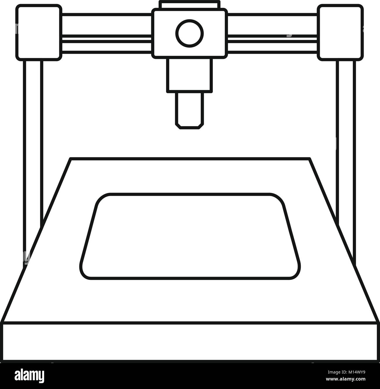 3D printer icon outline Stock Vector Image & Art - Alamy 3D printer icon outline Stock Vector Image & Art - Alamy