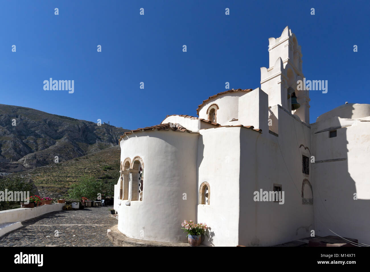 Panagia Episkopi Church in Santorini island, Thira, Cyclades, Greece ...