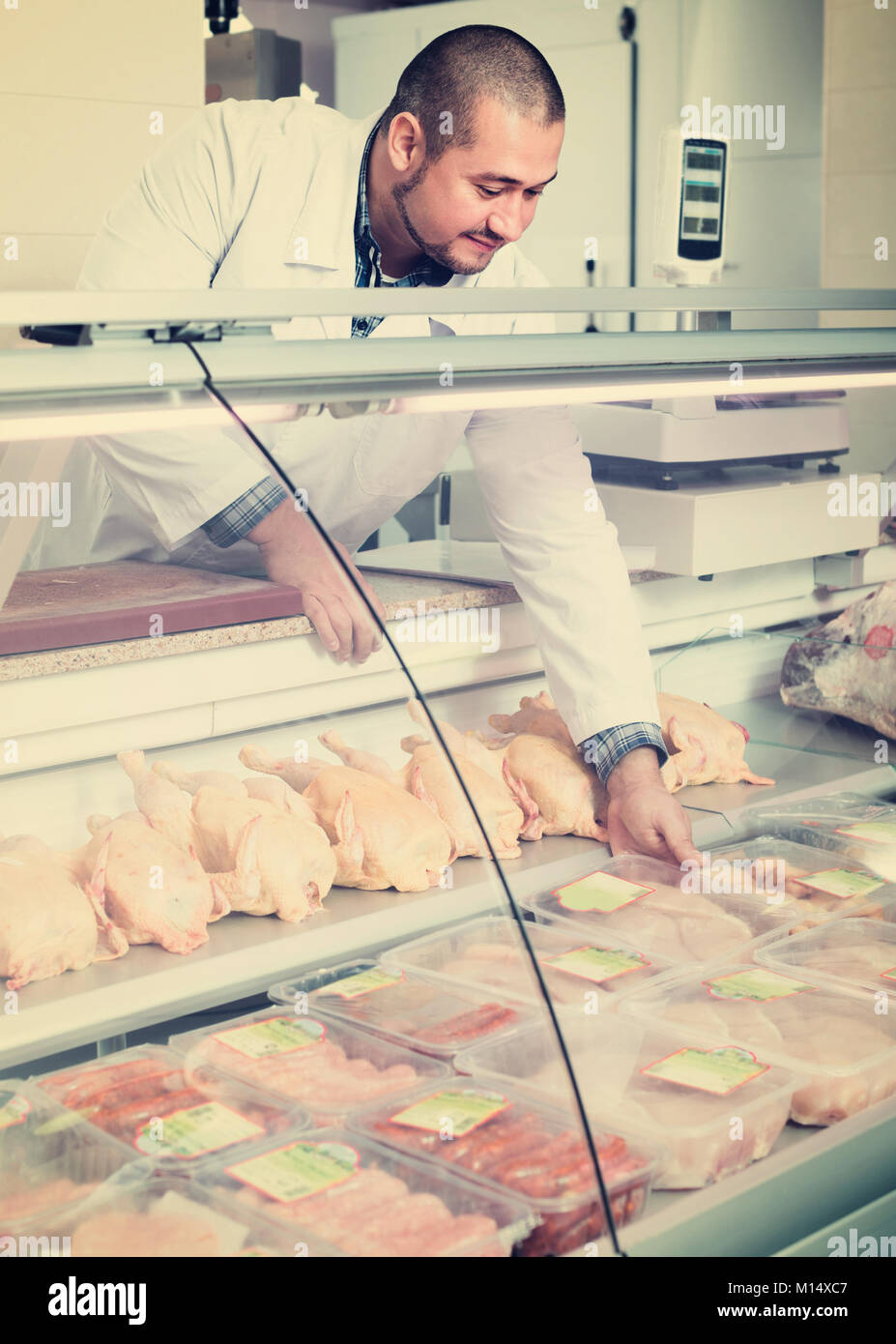 Chicken salesman hi-res stock photography and images - Alamy