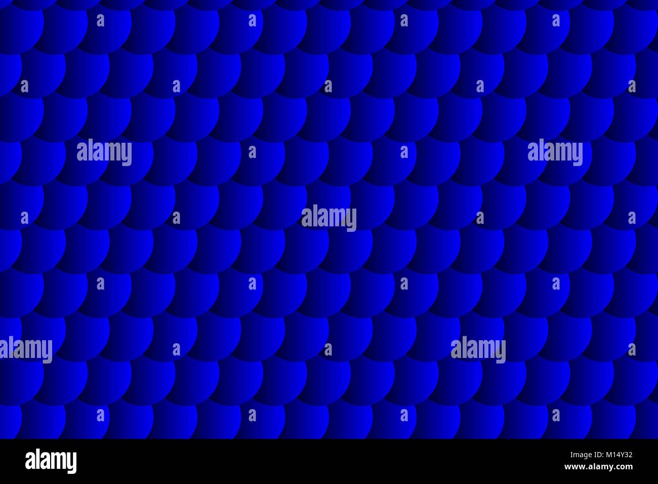 Fish scale pattern, Simple circular background - blue - vector circle ...