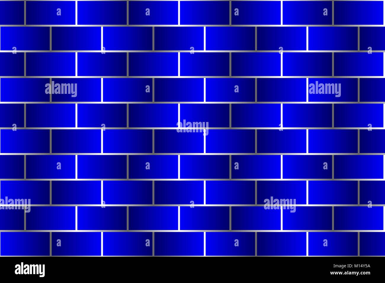 Blue bricks - vector pattern, Brick wall - blue background Stock Vector ...