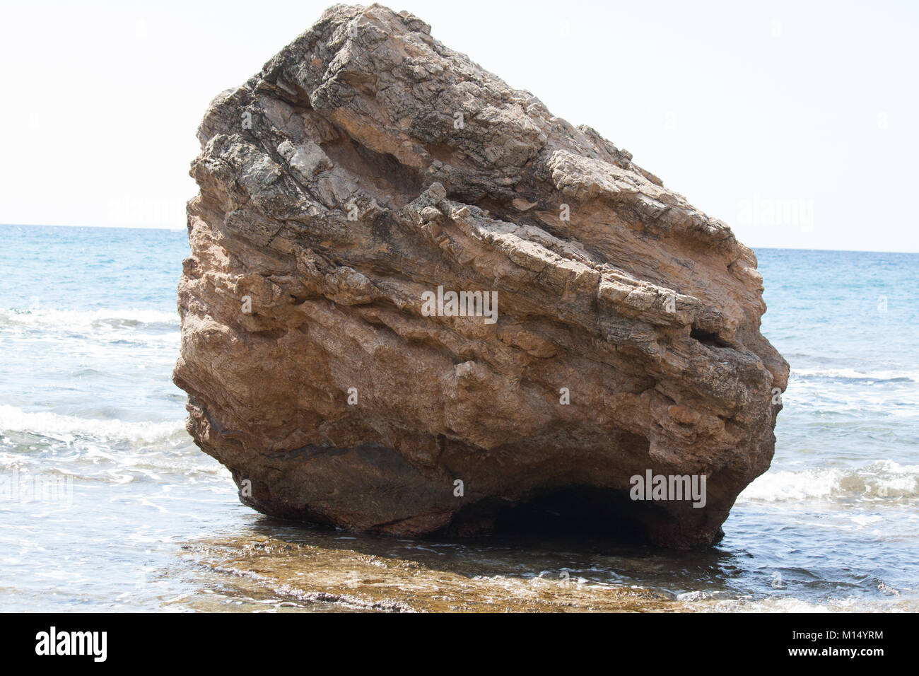 rocks in water at the beach Stock Photo - Alamy