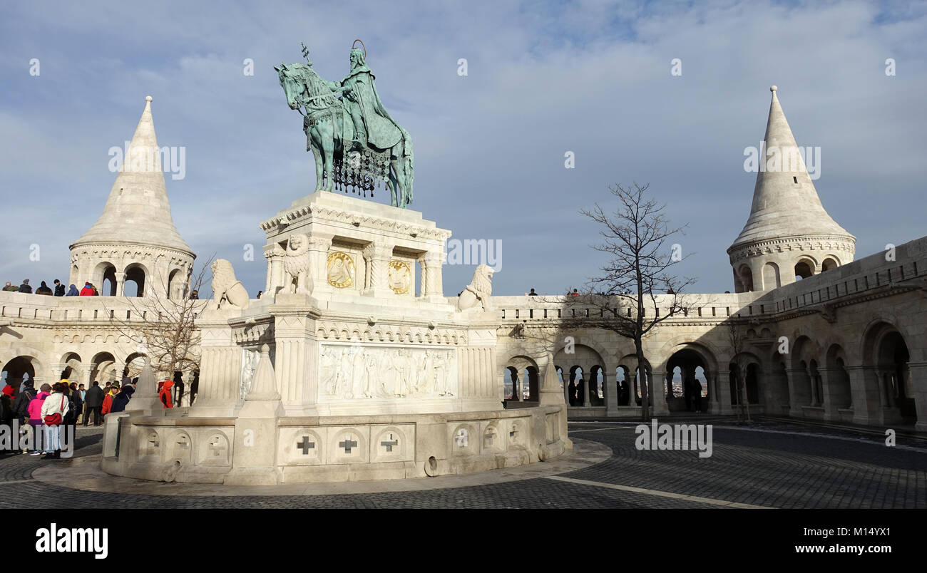 Fishermen's Bastion on Castle Hill Budapest Hungary EU Europe Stock ...