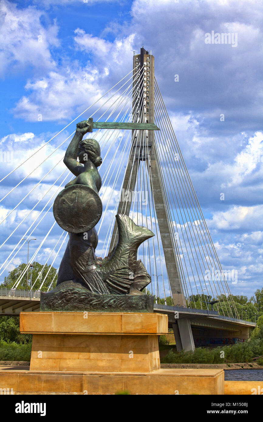 Poland, Warsaw mermaid Stock Photo - Alamy