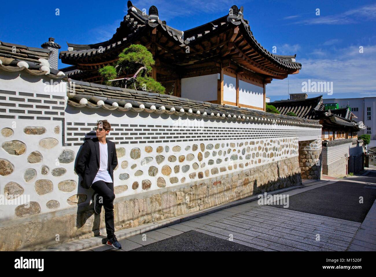 South Korea, Seoul, Fabien Yoon, french star of korean medias, backed ...