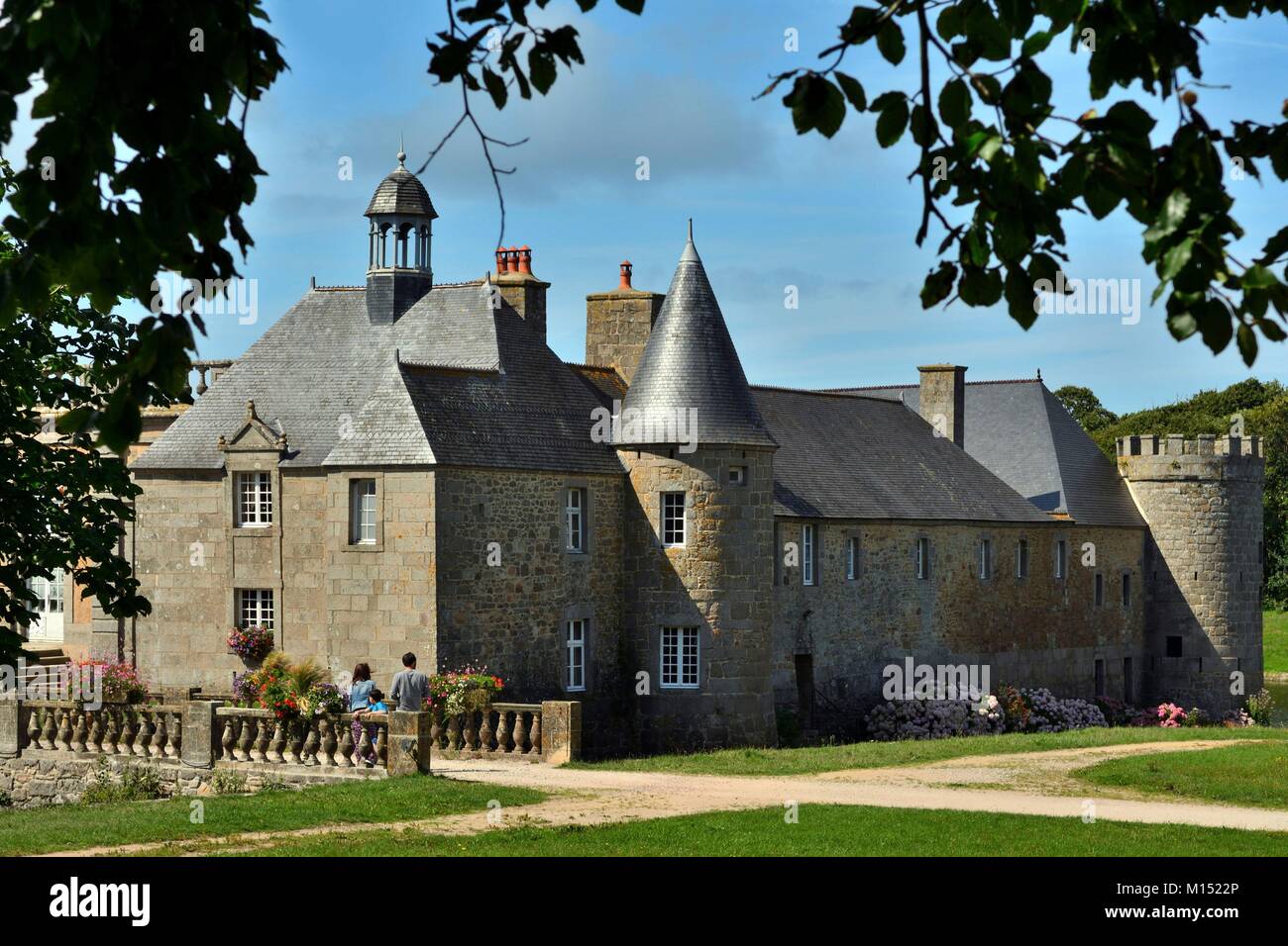 Castle manche basse normandie normandy france hi-res stock photography ...