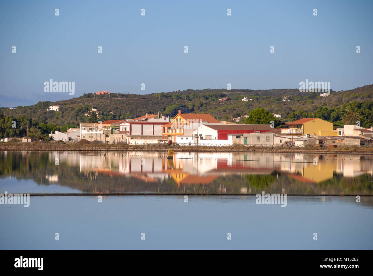 Saline on the island of Carloforte, Sardinia Italy Stock Photo - Alamy