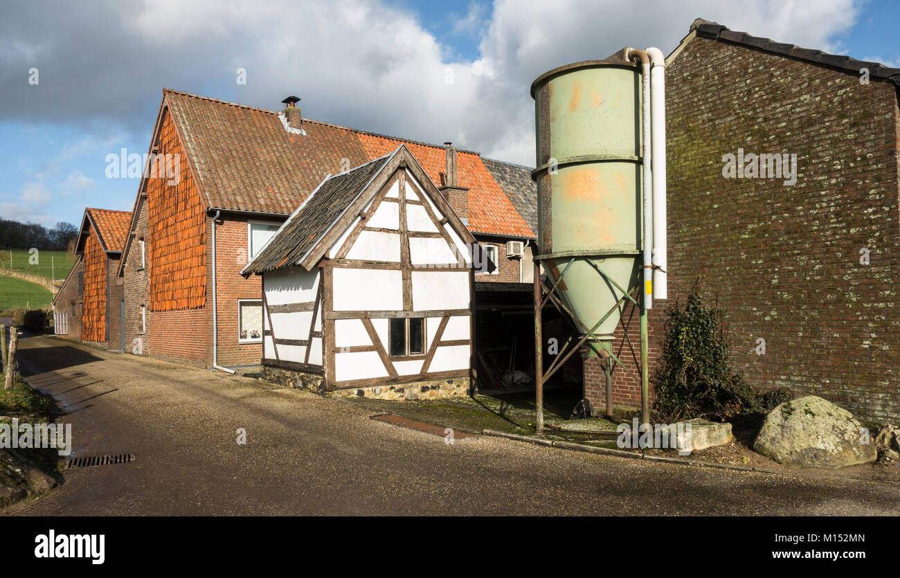 Typical architecture of Small village of Dal Bissen in south of Limburg ...