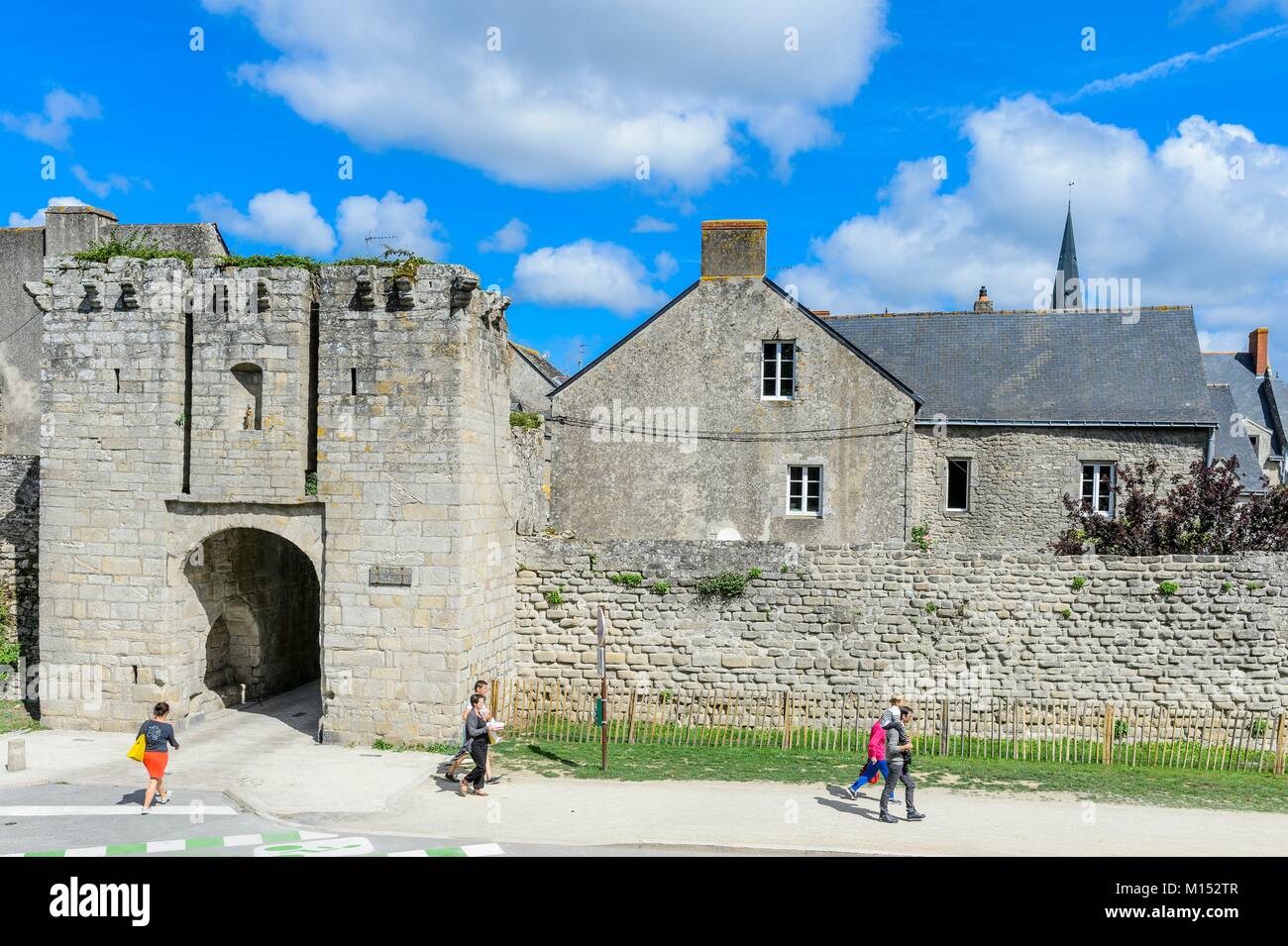France, Loire Atlantique, Guerande, medieval city, the ramparts of ...