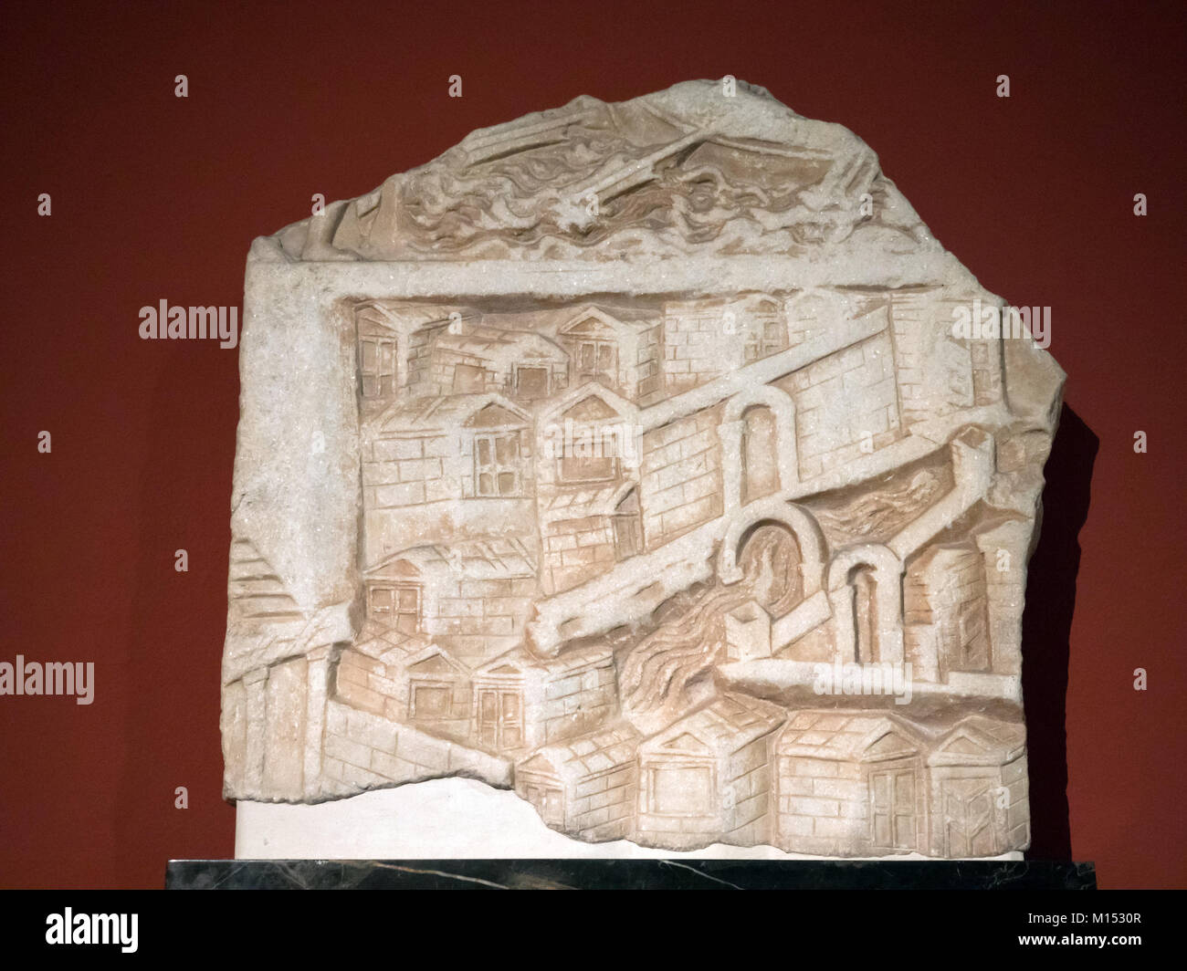 BERLIN, GERMANY - JANUARY 5 2016: Interior of the Pergamon Museum ...