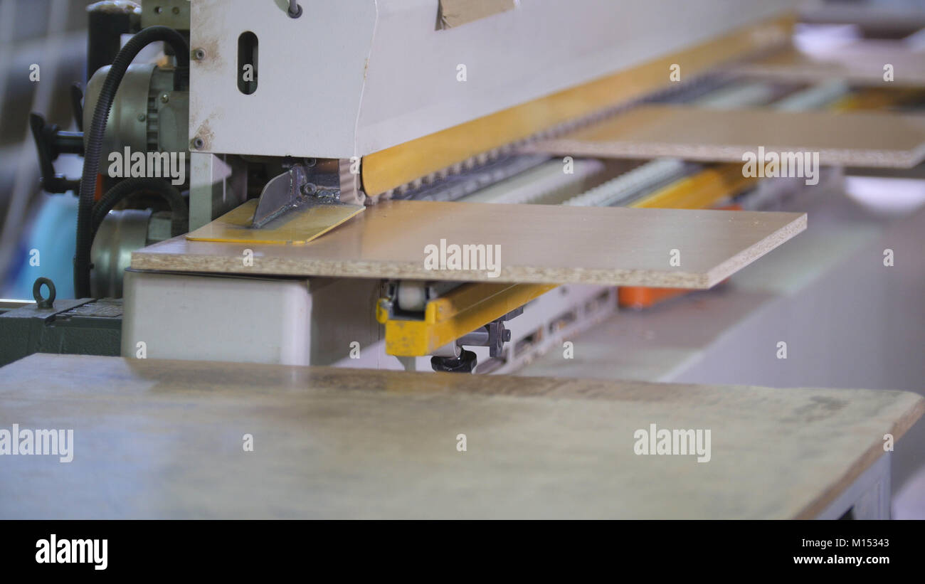 Preparation of wooden furniture parts on the factory Stock Photo - Alamy