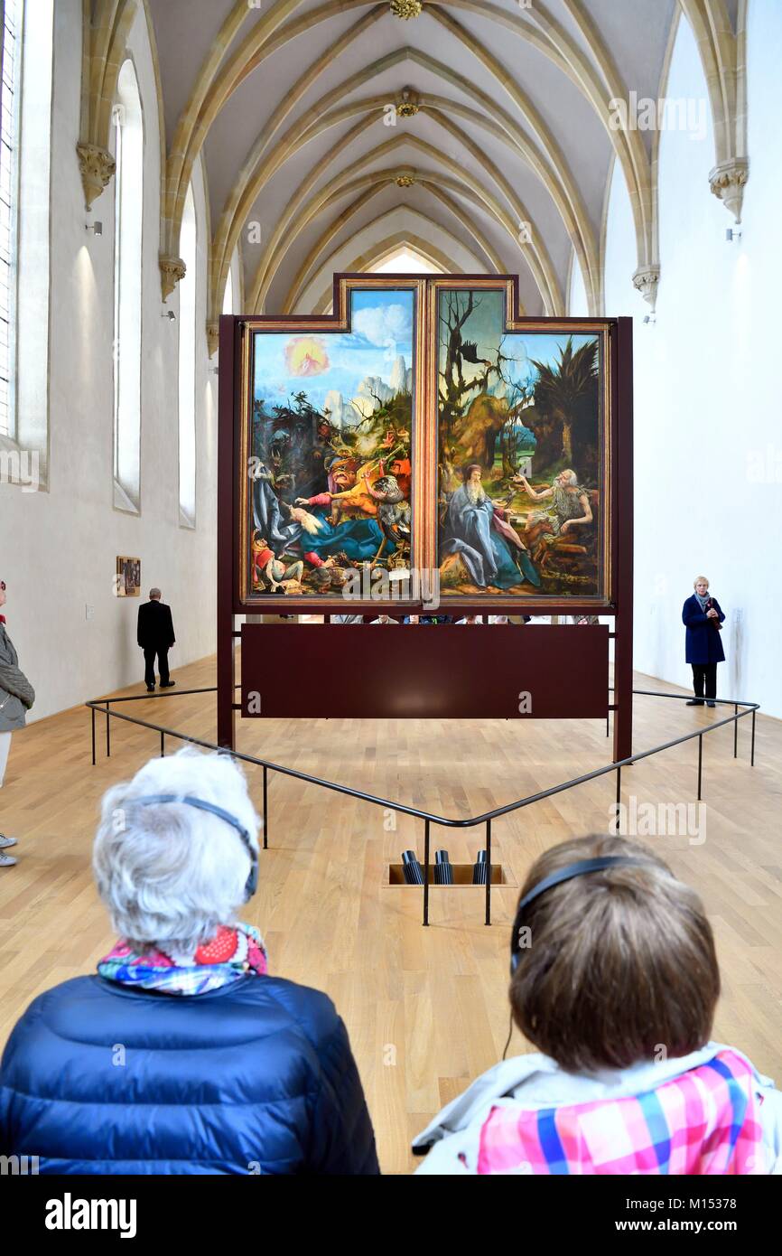 France, Haut Rhin, Alsace Wine Route, Colmar, Unterlinden Museum ...