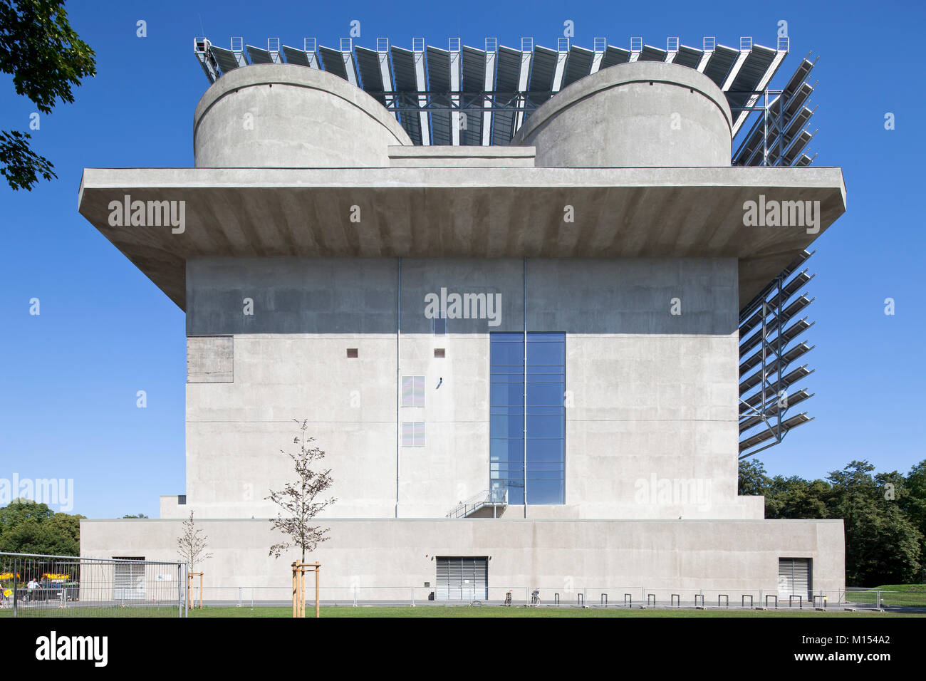 "Energiebunker" in Hamburg-Wilhelmsburg. A WW II-Bunker converted to an ...