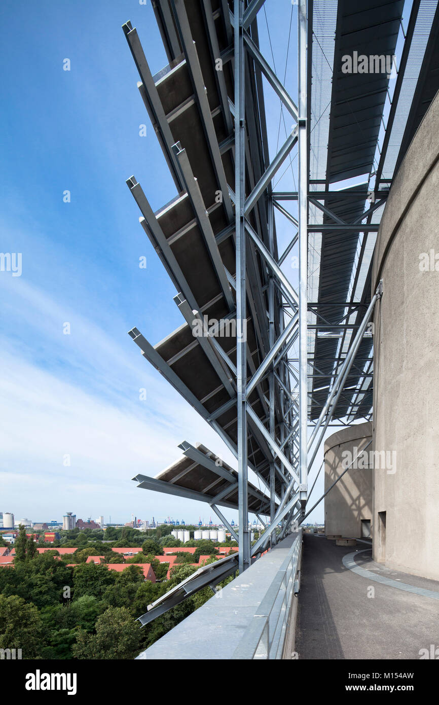 "Energiebunker" in Hamburg-Wilhelmsburg. A WW II-Bunker converted to an ...