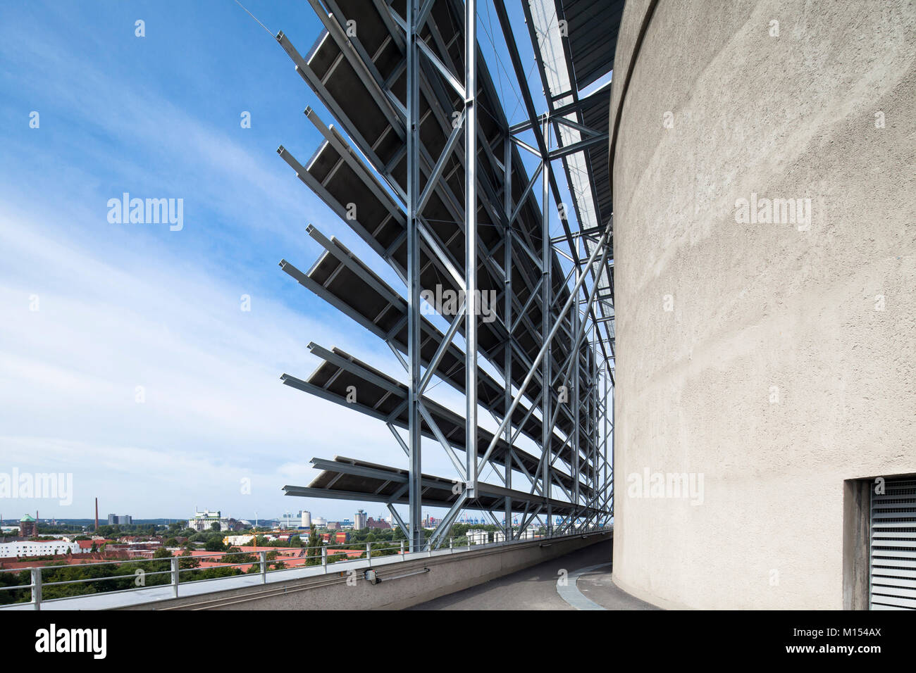 "Energiebunker" in Hamburg-Wilhelmsburg. A WW II-Bunker converted to an ...