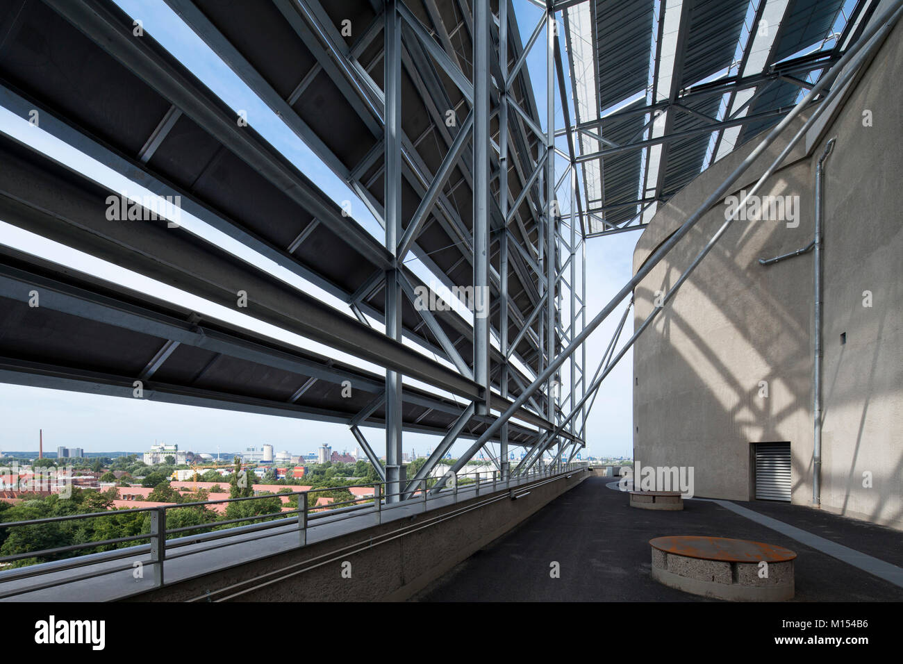 "Energiebunker" in Hamburg-Wilhelmsburg. A WW II-Bunker converted to an ...