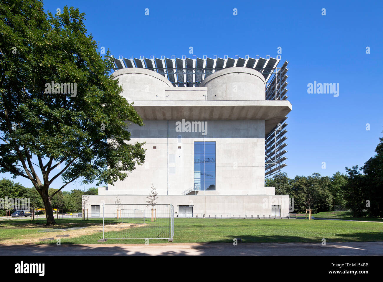 "Energiebunker" in Hamburg-Wilhelmsburg. A WW II-Bunker converted to an ...