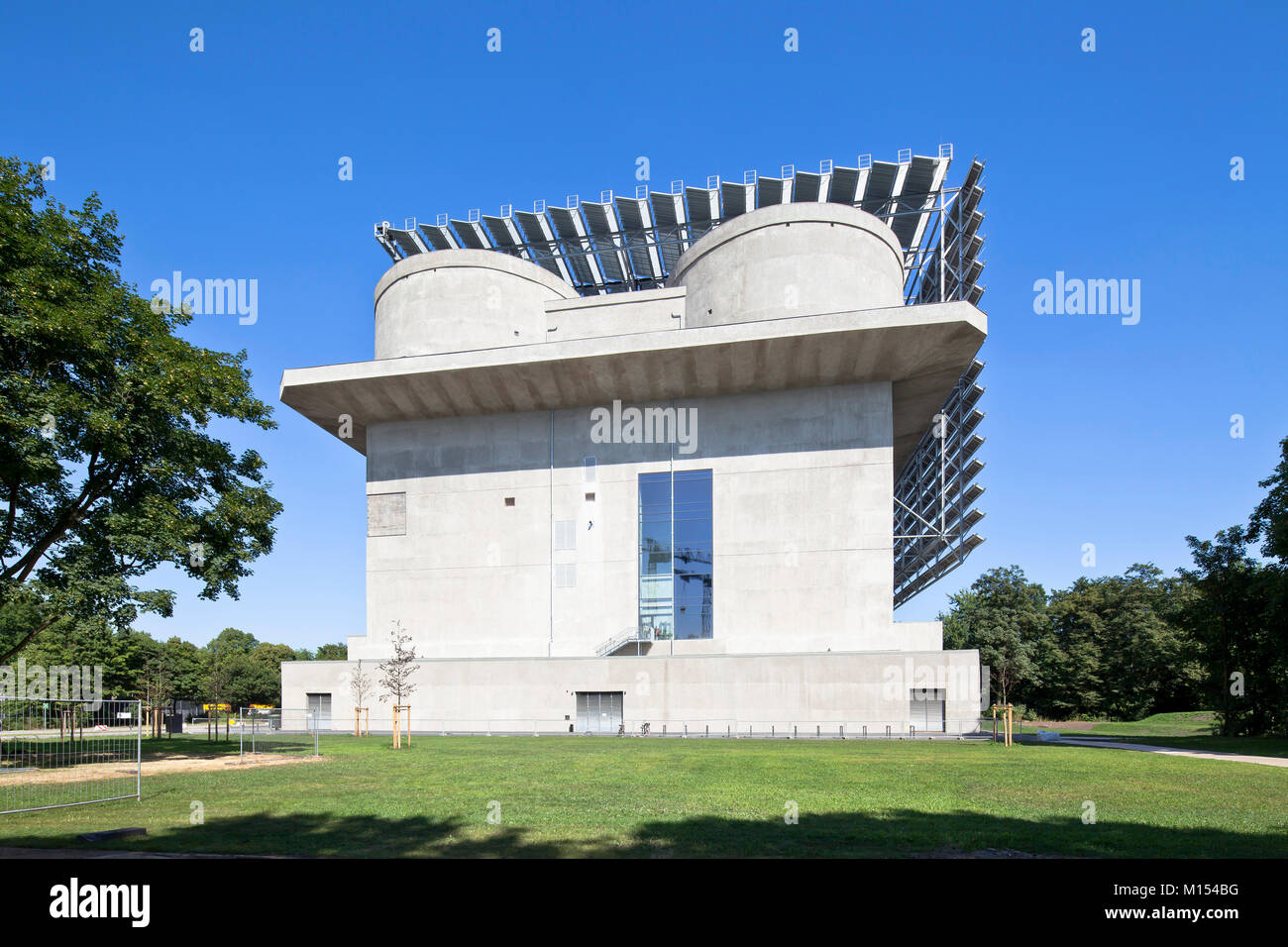 "Energiebunker" in Hamburg-Wilhelmsburg. A WW II-Bunker converted to an ...