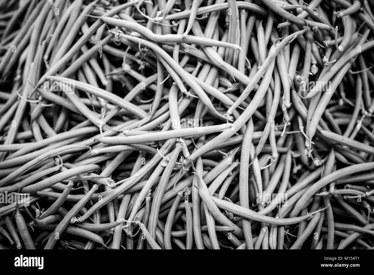 Pile of Green Beans Close Up Background. Healthy Eating Stock Photo - Alamy