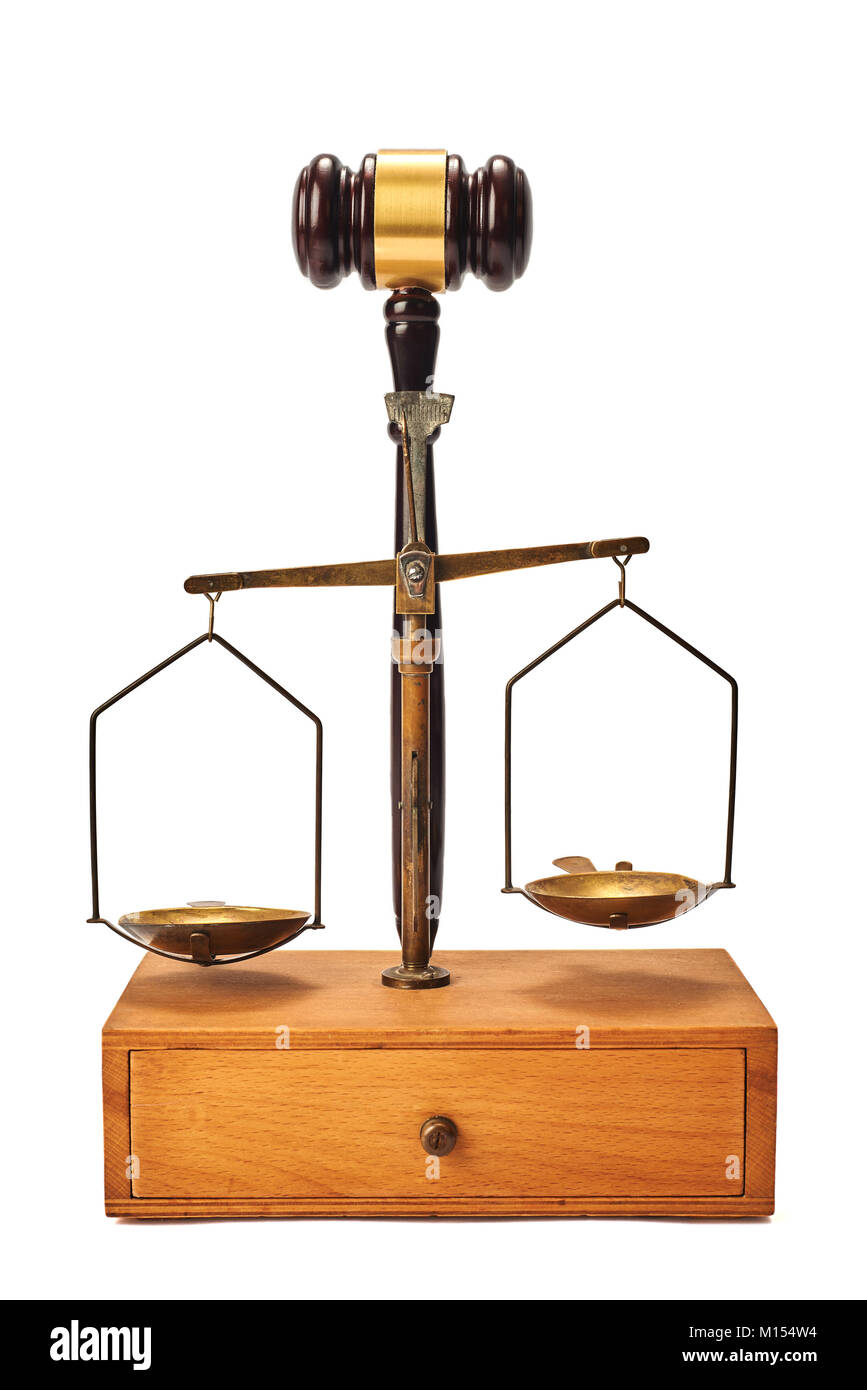 Judge gavel and justice scale Stock Photo - Alamy