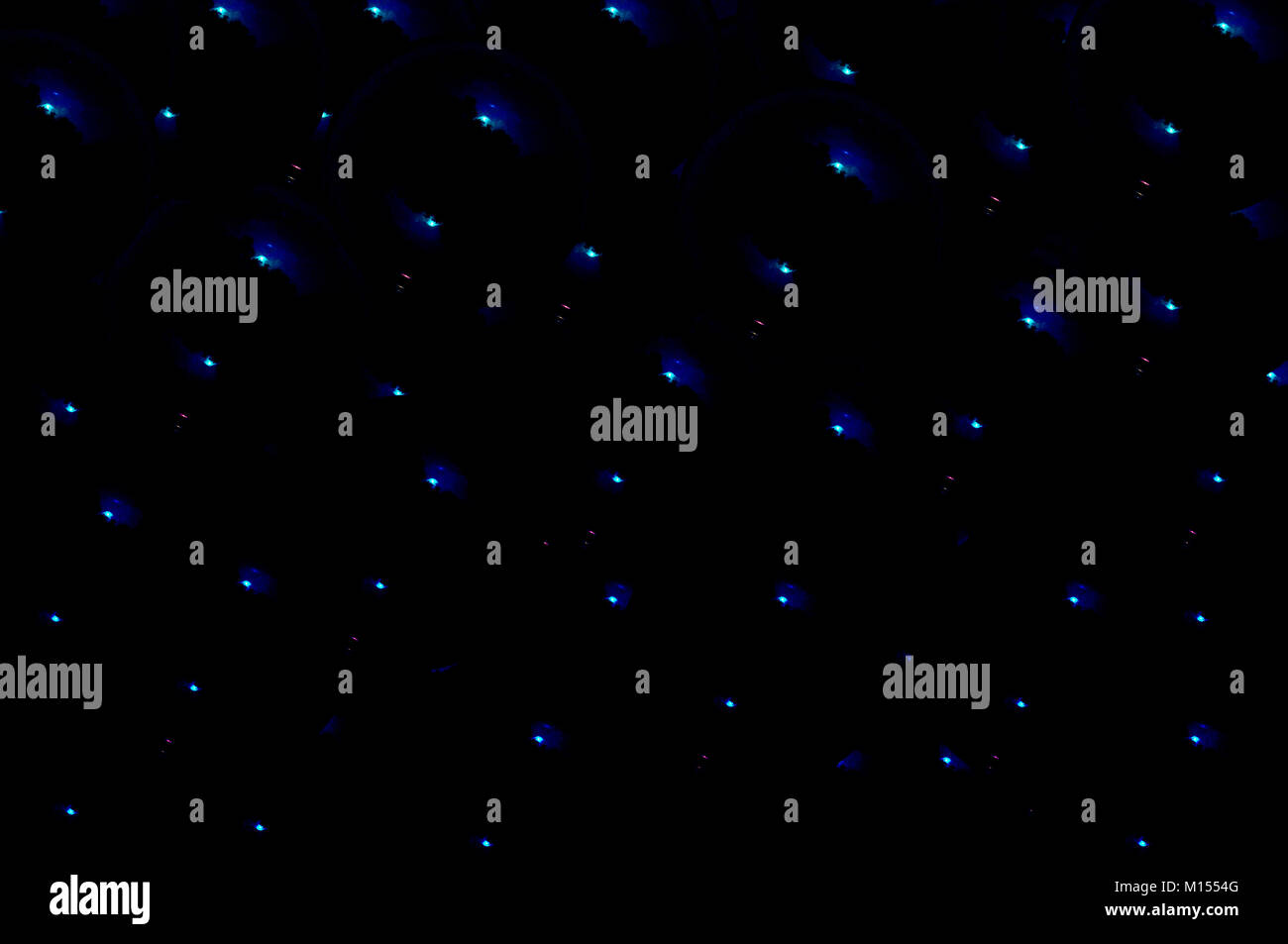 Blue spots light for dark illuminated background Stock Photo - Alamy