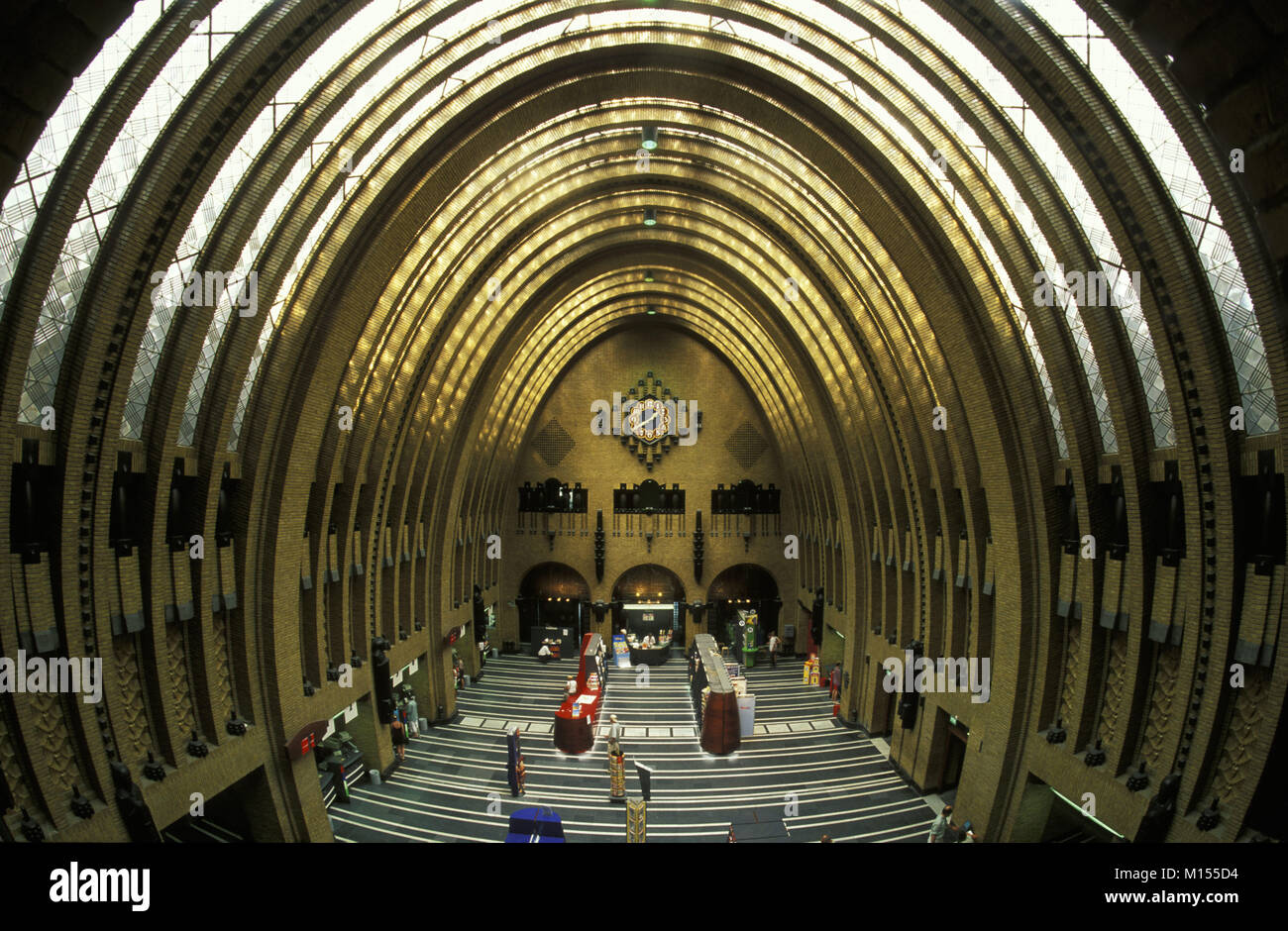 The Netherlands. Utrecht. Former post office called Neude. Fisheye lens ...