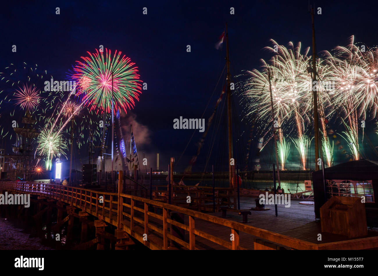 Spectacular Fireworks Display Stock Photo - Alamy