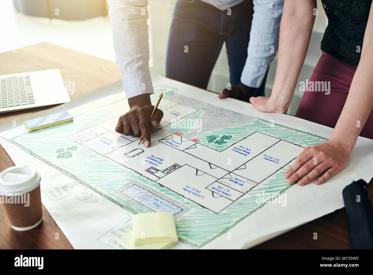 Two architects standing office hi-res stock photography and images - Alamy