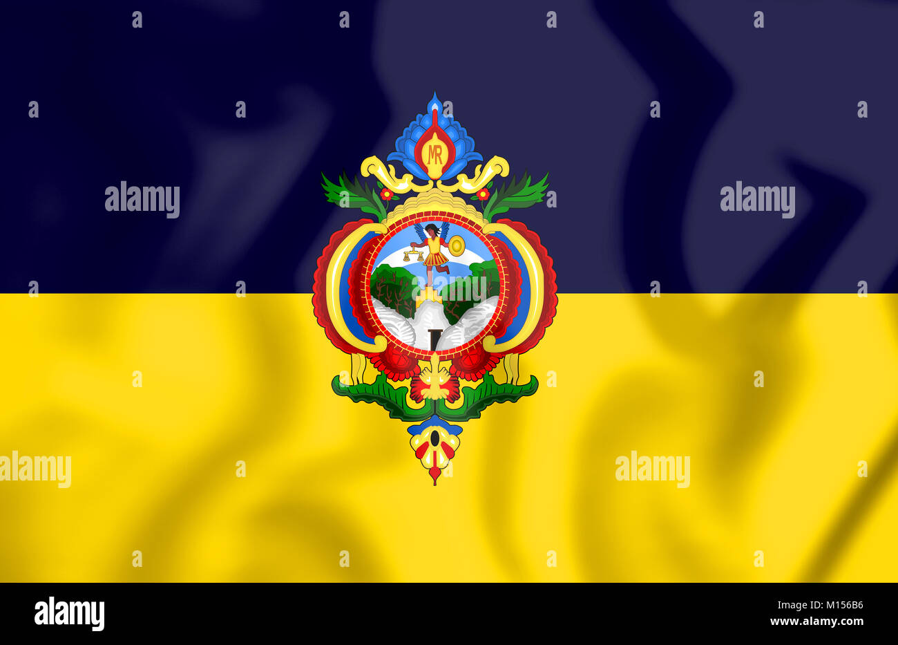 3D Flag of Tegucigalpa, Honduras. 3D Illustration Stock Photo - Alamy
