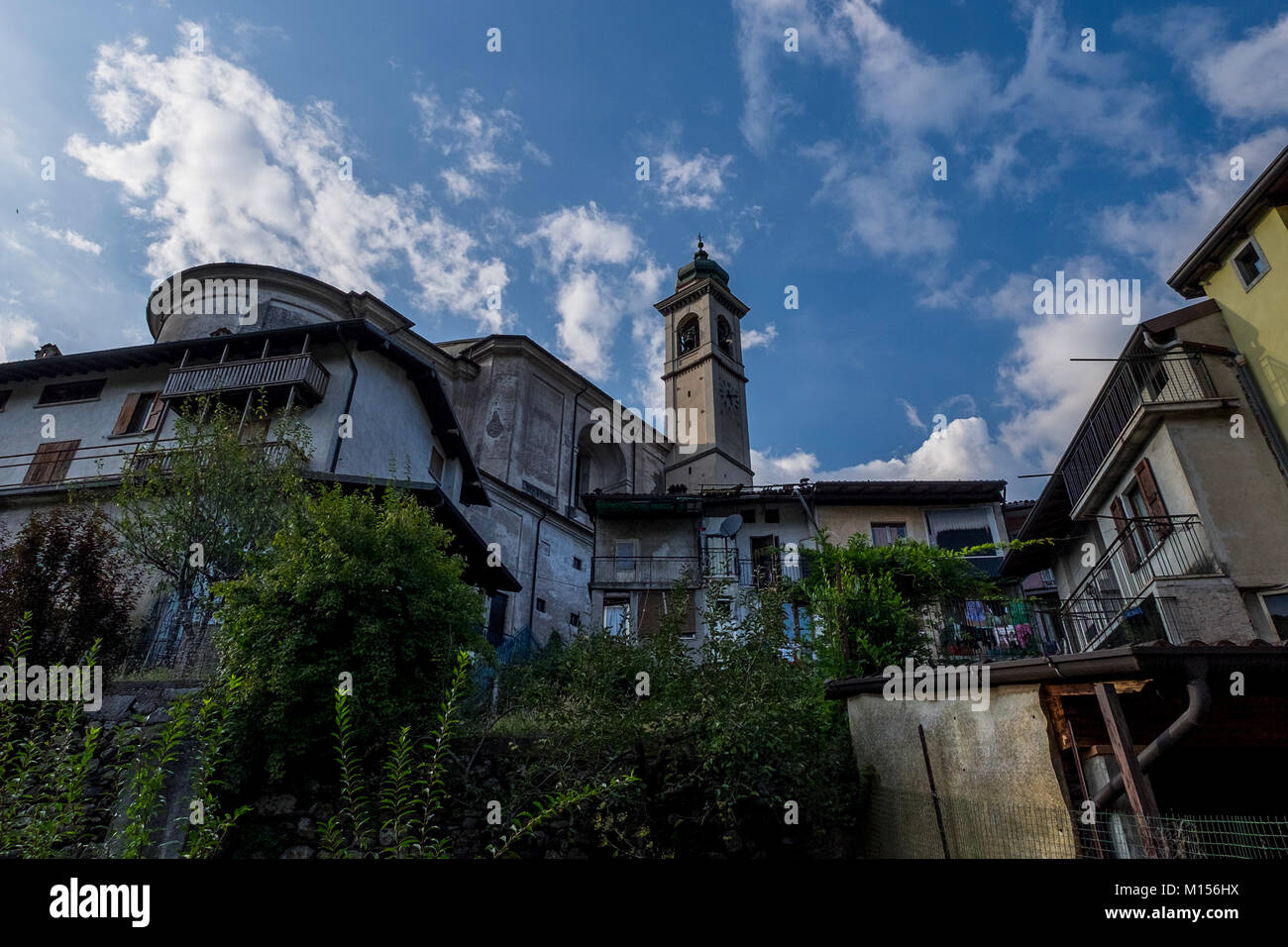 A view of the village of Lavenone, Italy. Lavenone is a town in the ...