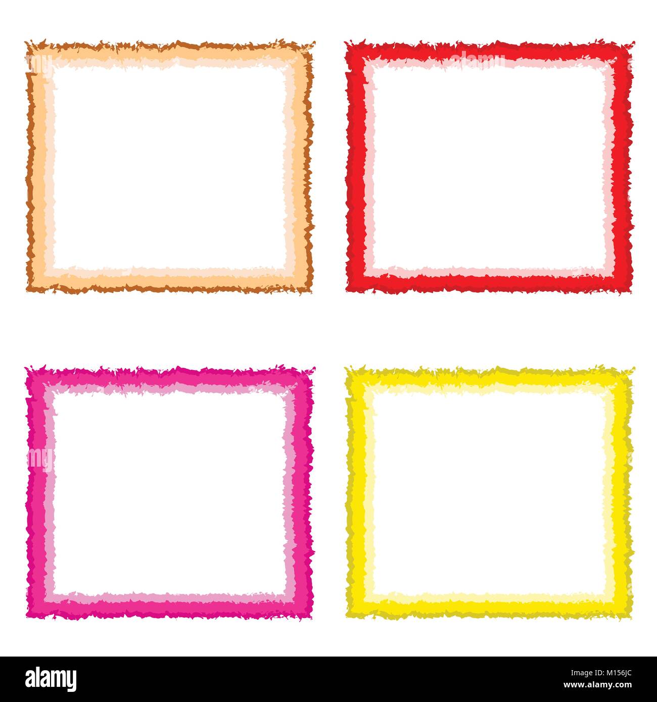 four borders in multiple colors vector set Stock Vector Image & Art - Alamy
