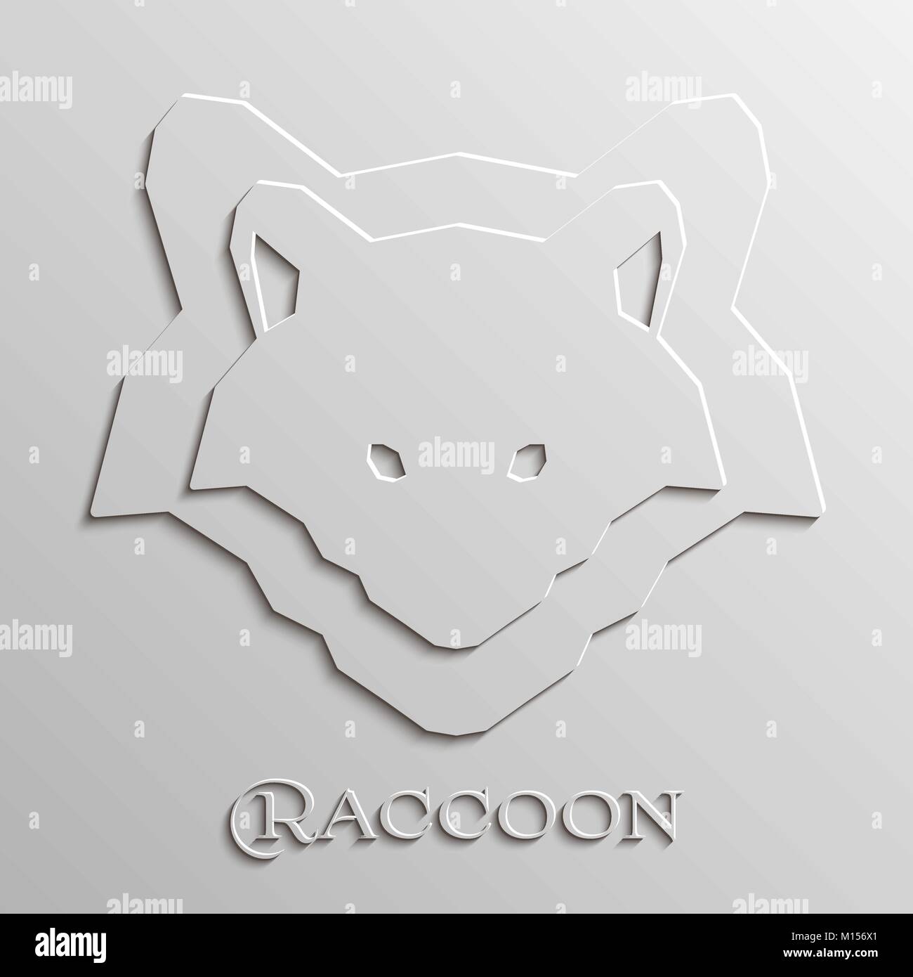 Raccoon. Raccoon icon. Web banner. Vector illustration Stock Vector ...