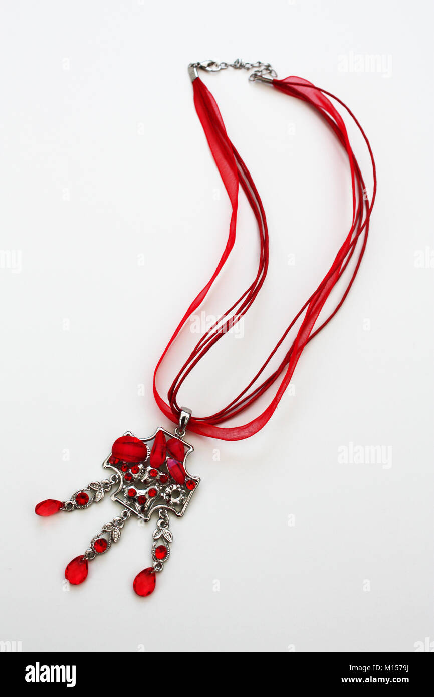 Ruby necklace hi-res stock photography and images - Alamy