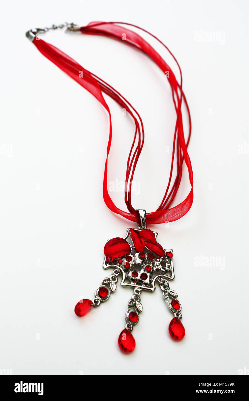 Ruby necklace hi-res stock photography and images - Alamy