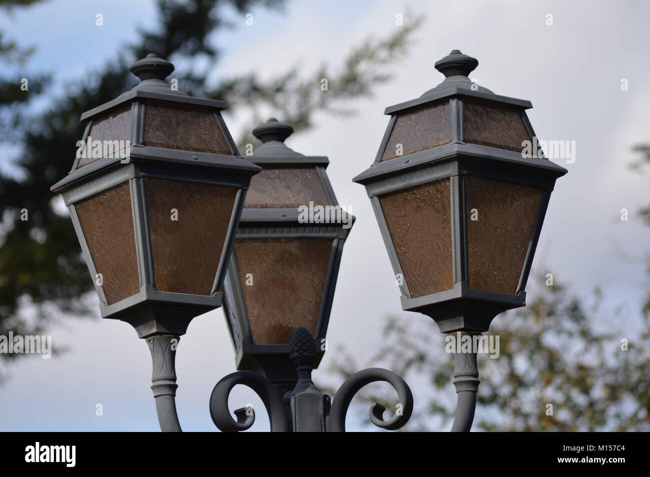 Street lights in the south of france Stock Photo - Alamy