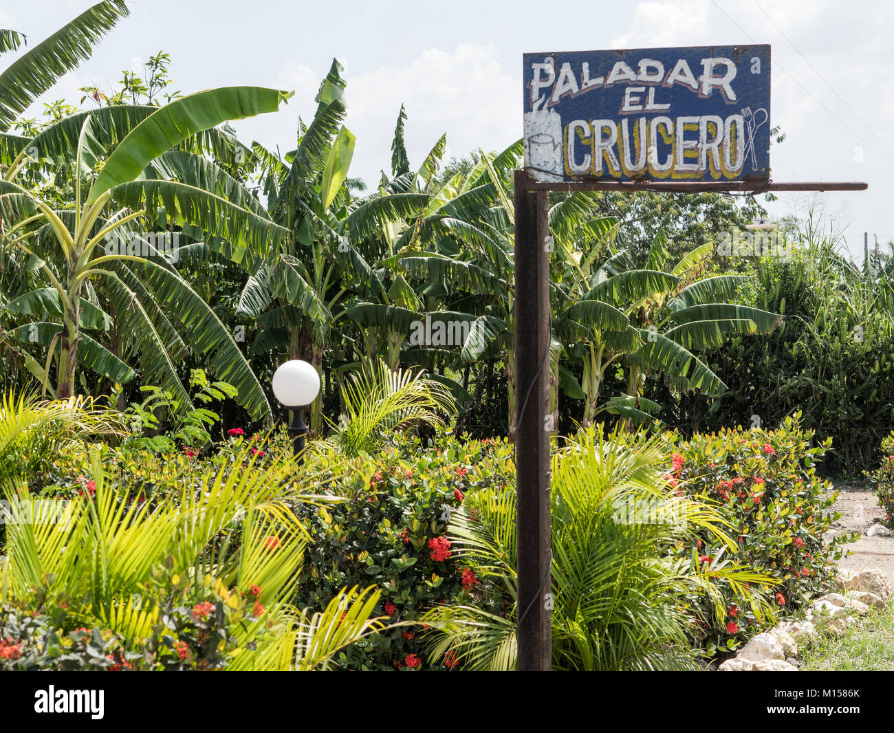 Caribbean restaurant sign hi-res stock photography and images - Alamy