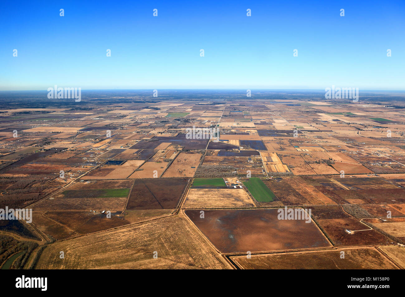 Texas Landscape Aerial View Stock Photo - Alamy