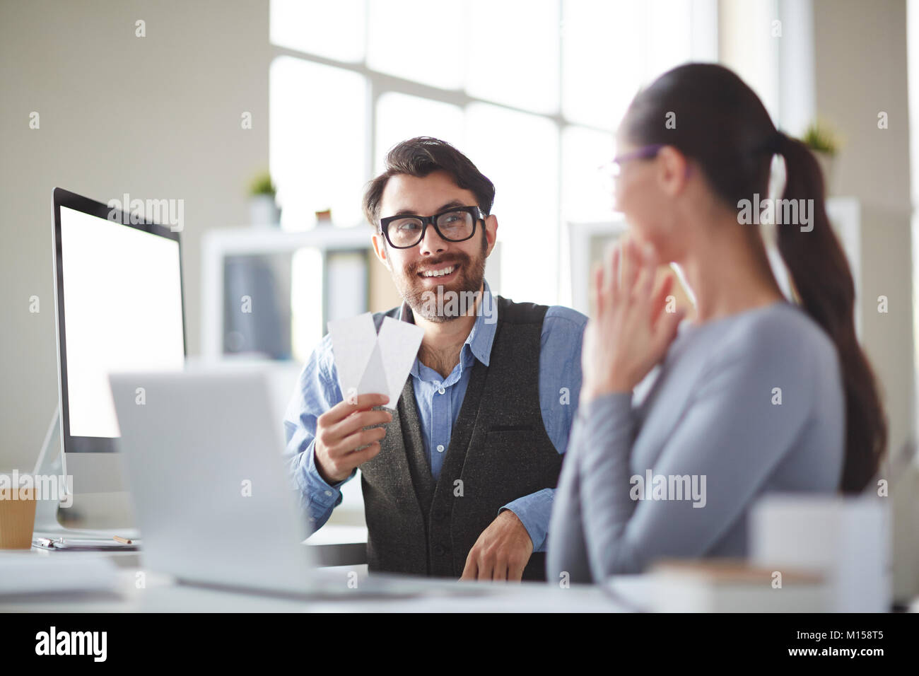 Let us have fun after work Stock Photo - Alamy