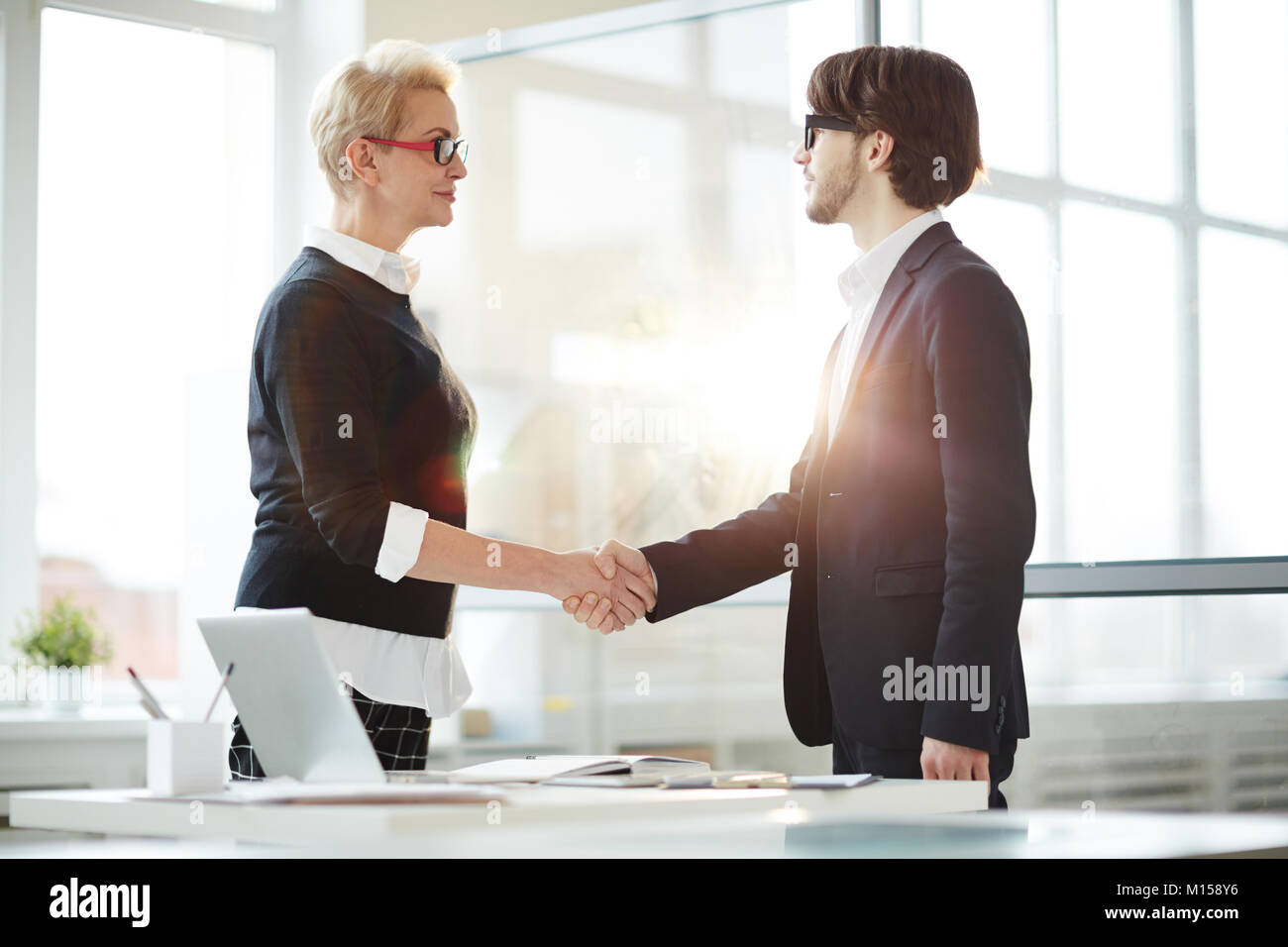 Gesture of trust Stock Photo - Alamy